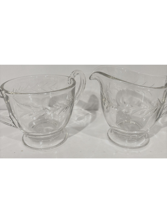 Fostoria | Dining | Vintage Fostoria Holly Clear Glass Sugar Bowl ...